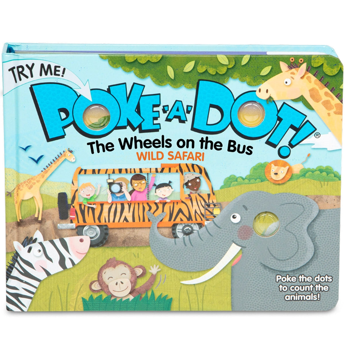 Melissa & Doug Poke-A-Dot Interactive Book, The Wheels on the Bus Wild ...