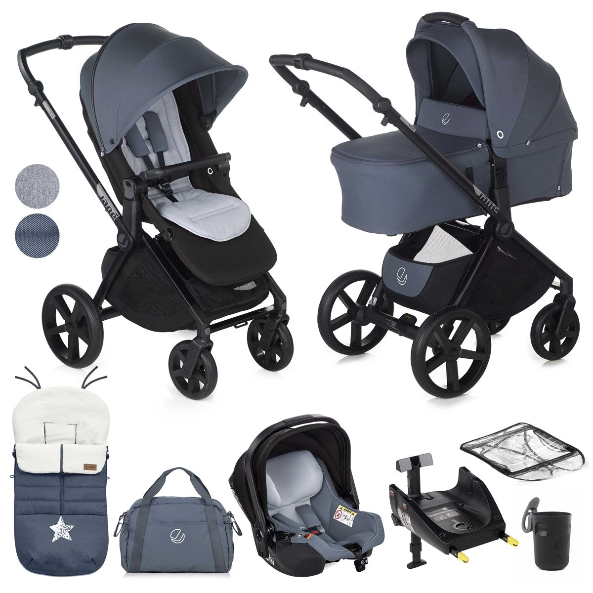 Jane Muum-4 + Sweet + Koos iSize, 10 Piece Travel System Bundle ...