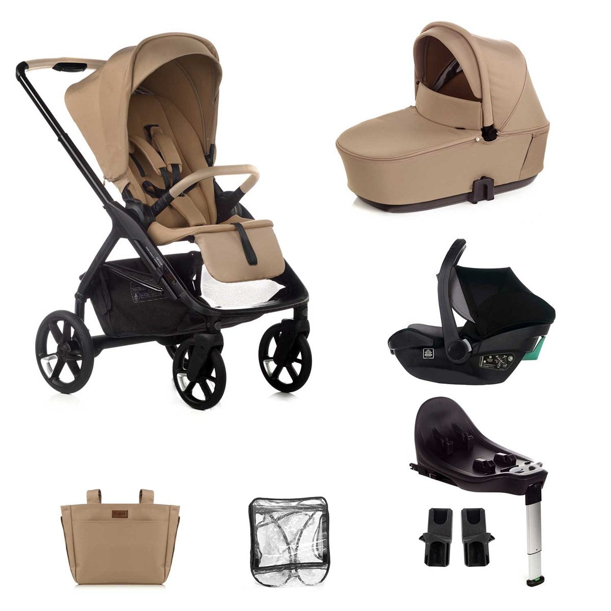 Jane Keep + Sleep + Travel Carrier Travel System, Sesame | Johnston Prams